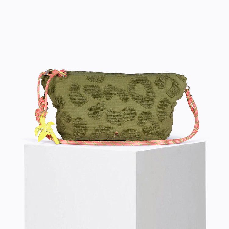 Maxi Sable sponge pouch Léo Kaki | Craie Studio